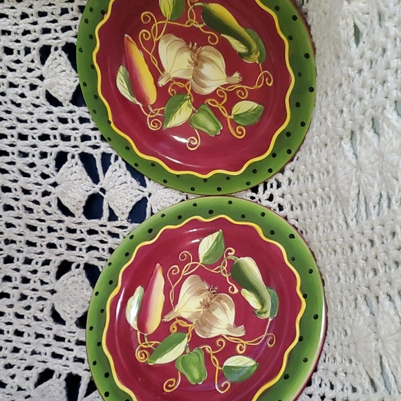 Gates Wear | Dining | Gates Wear By Laurie Gates Lga Plates Vegetables ...